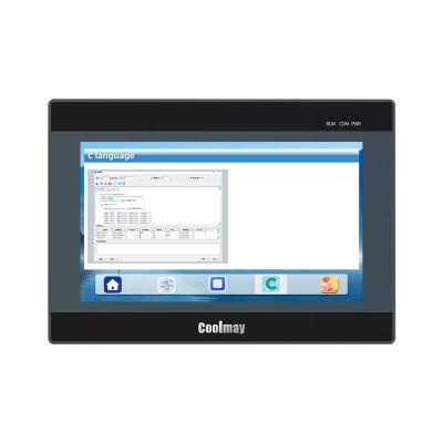 China Coolmay 10 Inch Touch Screen HMI PLC All In One with 8 Axis Stepper Servo Driver and 256MB Flash Memory Programmable Logic Controller for sale