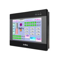 China 7 Inch HMI PLC Combo Programmable Logic Controller with 24DI 20DO and Dual-core 1GHz CPU for sale