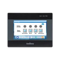 China RS232 Port 4AD 2DA PLC HMI All In One with 12DI/12DO Transistor Relay Digital Output for sale