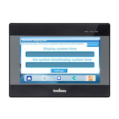 China Coolmay 7 inch HMI Touch Screen with Dual-core 1GHz CPU and IP65 Front Panel Industrial Control Monitor for sale