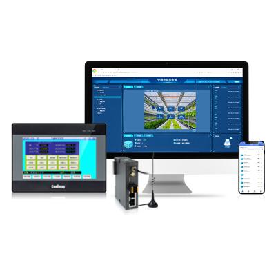 China HMI PLC All In One with Remote Pass-Through of PLC/HMI Program, Remote Data Monitoring, and Equipment Alarm Push Notification for sale