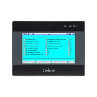 China Coolmay EX3U Series 7 Inch TFT HMI PLC All-In-One Controller with 24DI/20DO and RS232 RS485 for Industrial Automation for sale