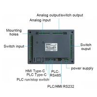 China Coolmay 7 inch Integrated HMI PLC All-in-One with 24DI/20DO and 4AD2DA Analog I/O HMI with PLC controller for Egg Incubator industrial automation controller for sale