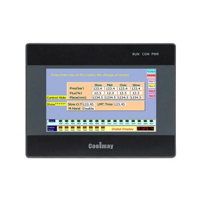 China Coolmay EX3U Series 4.3 Inch HMI PLC All-In-One Controller with 12DI/12DO and RS232 RS485 Communication for Industrial Automation for sale