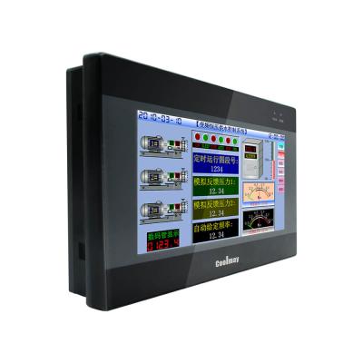 China Coolmay 7 inch HMI PLC All In One Programmable PLC Controller with 64MB ROM and RS232/RS485 Ports for sale
