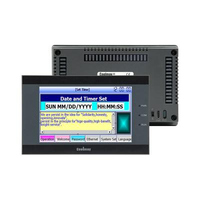 China Coolmay 5 inch TK8050H HMI Touch Screen with 800*480 Pixels Resolution, IP65 Front Panel Protection, and 32bit CPU 408MHz for Industrial Automation Control for sale