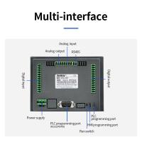 China CNC Stepper Servo Brushless Pwm Dual Motor Driver Speed HMI PLC Combo Programmable Logic Controller for sale