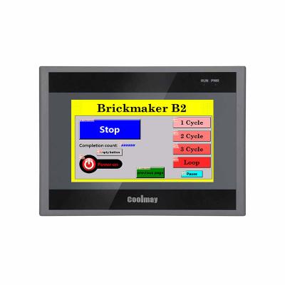 China Passive NPN 30DI HMI PLC All In One RS485 COM 32K Program PLC HMI Panel for sale
