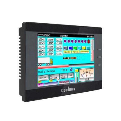 China 7 Inch HMI PLC All In One 800×480 Touch Panel Replay PLC Controller for sale
