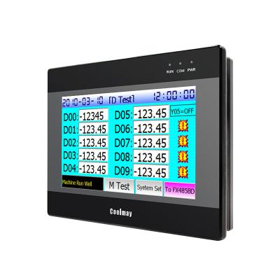 China 7 Inch Modbus Hmi Plc All In One Plc Programmable Controller 24digital Input 24digital Output for sale