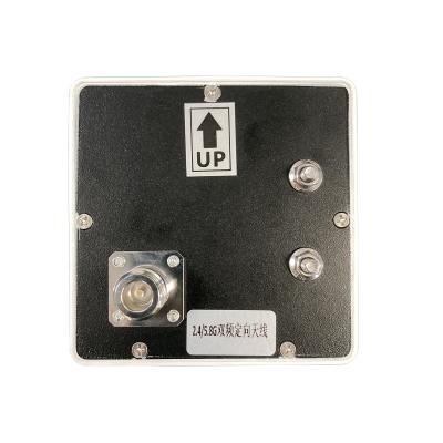 China Flat Panel External Directional Antenna WIFI Dual Band 2.4G 5.8GHz 10.5dBi 97x97x23 for sale