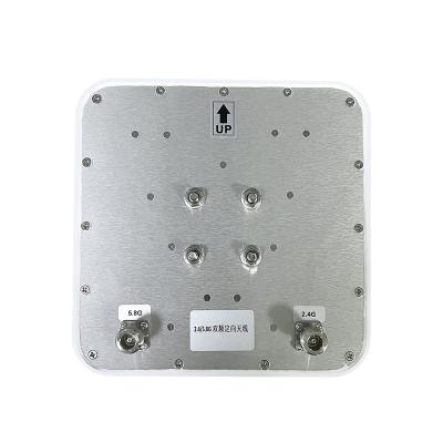China 2.4G+5.8G 12dbi single-polarization independent interface wifi directional antenna 186x186mm for sale