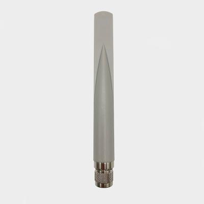 China N male 4G 698-960/1710-2700M omnidirectional 5dbi grey flat fishtail waterproof antenna for sale