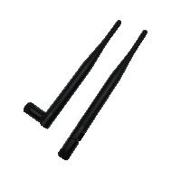 China UWB 3.7-4.2G 3700-4200MHz 5dBi omnidirectional foldable plastic housing wideband intelligent robot positioning and ranging antenna with a total length of 195mm for sale