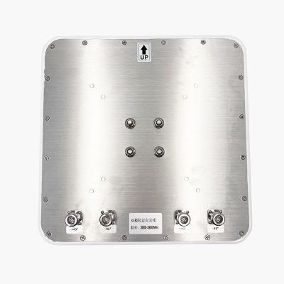 China 3.8-3.9G 3800-3900MHz ±45 four-port antenna 9dbi dual-polarization directional antenna 260x260x35mm for sale