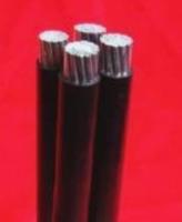 China ASTM Bunched Black Aerial Bundled Cable 95mm2 11kv 90℃ Operating Temp for sale