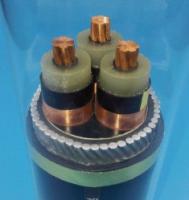 China Black PVC Insulated Solid XLPE Copper Armoured Cable Wire 300mm2 for sale