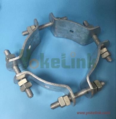 China Adjustable type pole band with double arming bolt for sale
