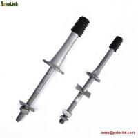 China Long Shark / Short Shark Forged steel Crossarm Insulator Pin with Nylon thread For line hardware for sale