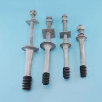 China Long Shark / Short Shark Forged steel Crossarm Insulator Pin with Nylon thread For line hardware for sale