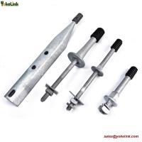 China Long Shark / Short Shark Forged steel Crossarm Insulator Pin with Nylon thread For line hardware for sale