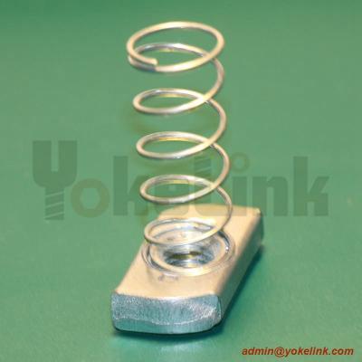 China High Quality Metal M8 Long Spring Channel Nut For channel framing for sale