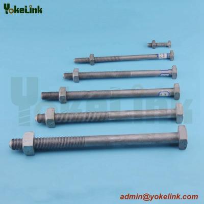 China High tensile HDG ANSI C135.10 Sq bolt For Transmission tower for sale