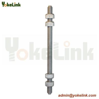 China heavy duty galvanized mild steel Double Arming Bolts for sale