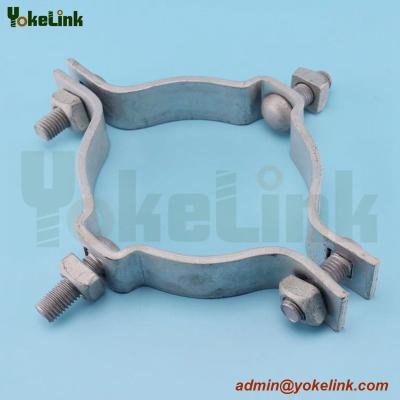 China Galavnized Strap Style Adjustable Pole Bands for sale
