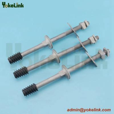 China Spindle Insulator / Crossarm Pin / Steel Foot for Transmission Line Fittings for sale