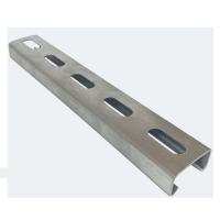 China Metal Strut Channel With Slotted Back | Half-Slot Steel U-Channel for sale
