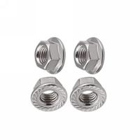 China Stainless Steel Flange Locknut Hex Flange Nut for Solar Panel Installation for sale