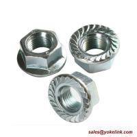 China Stainless Steel Flange Locknut Hex Flange Nut for Solar Panel Installation for sale