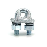 China Drop Forged Wire Rope Clip HDG For Poleline Deadend Hardware for sale