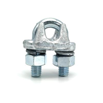 China Drop Forged Wire Rope Clip HDG For Poleline Deadend Hardware for sale