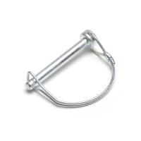 China 3/8'' Round Wire Lock Pin Carbon Steel Yellow Zinc Effective Length 1-1/2'' For Trailer Couplings And Hitches for sale