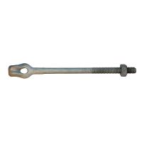 China ANSI/IEEE C135.1 Oval Eye Bolt Utility Pole Anchor Rod For Guying With Expanding And Cross Plate Anchors for sale