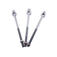 China ANSI/IEEE C135.1 Oval Eye Bolt Utility Pole Anchor Rod For Guying With Expanding And Cross Plate Anchors for sale