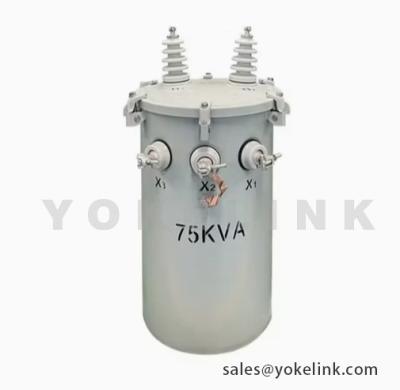 China 75KVA CSA C2.2-06 Single Phase Transformer With Radiator For Industrial Electricity for sale