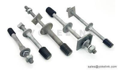 China Crossarm Insulator Pin Pole Line Hardware With 1