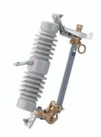 China Medium Voltage Pole Mounted 15kv Grey Porcelain Dropout Fuse Cutout for sale