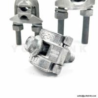 China LC52AX Parallel Groove Aluminum Clamp Single Center 3/8 Bolt for sale