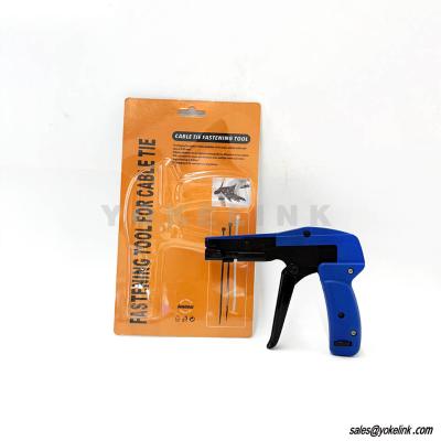 China Custom LOGO Fast Shipping Resale Package Nylon Plastic Stainless Steel Metal Wrap Zip Cable Tie Tool Fastening Cutting Gun Tool for sale
