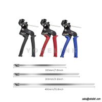 China Adjustable Tensioning and Cutting Tool 200pcs 304 Self-Locking Fastening Stainless Steel Cable Tie Gun for sale