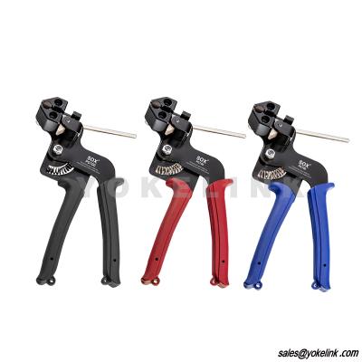 China Custom Logo FBA Factory Direct Stainless Steel Cable Tie Zip Cutter Tool Cable Tie Gun Cutting Fastening Tool for sale
