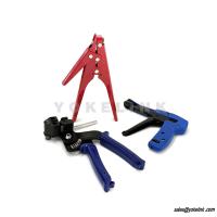 China 100pcs 11.8 Inch Stainless Steel Cable Tie Tool Zip Gun Metal Zip Tensioner with Built-in Cutter Release Tool Cable Tie Gun for sale