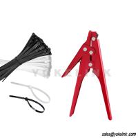 China Heavy-Duty Zip Plastic Nylon Cable Tie Gun Cutting Width 2.4-9mm Cable Tie Fastening Tool HS-519 Cable Tie Gun for sale