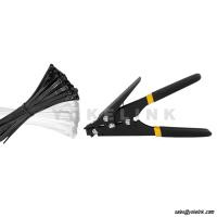 China Ergonomic Alloy Steel Easy Grip Handle Cable Tie Gun Nylon Cable Tie Fastening Tool for sale