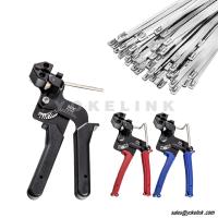 China Tensioning & Cutting Fastening Tools Stainless Steel Zip Tie Tightener Wrap Tool Nylon Plastic Steel Cable Tie Gun for sale