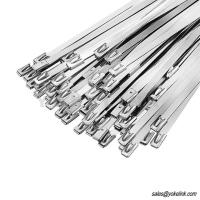 China Cable Tie 304 Stainless Steel Cable Ties Ball Lock Uncoated Ties for sale
